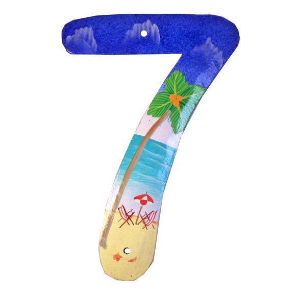Haitian Metal Art | Wall Decor | Tropical Beach House Numbers Haitian ...